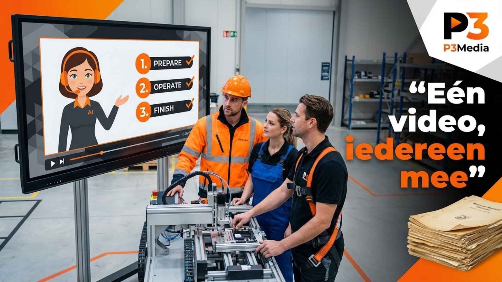 Digitale werkinstructies & AI video werkvloer | P3 Media